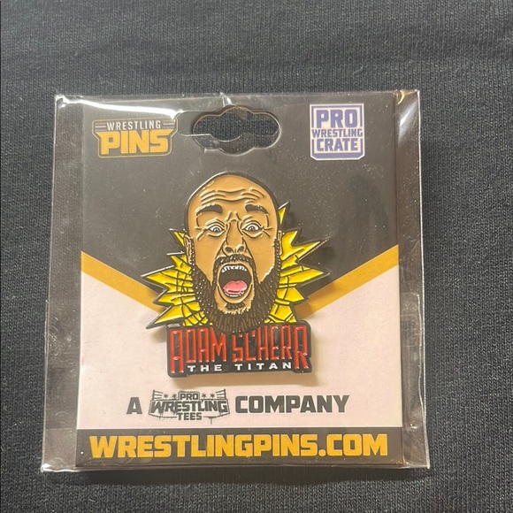 WWE | Accessories | Wwe Black And Yellow Wrestling Enamel Pin | Poshmark